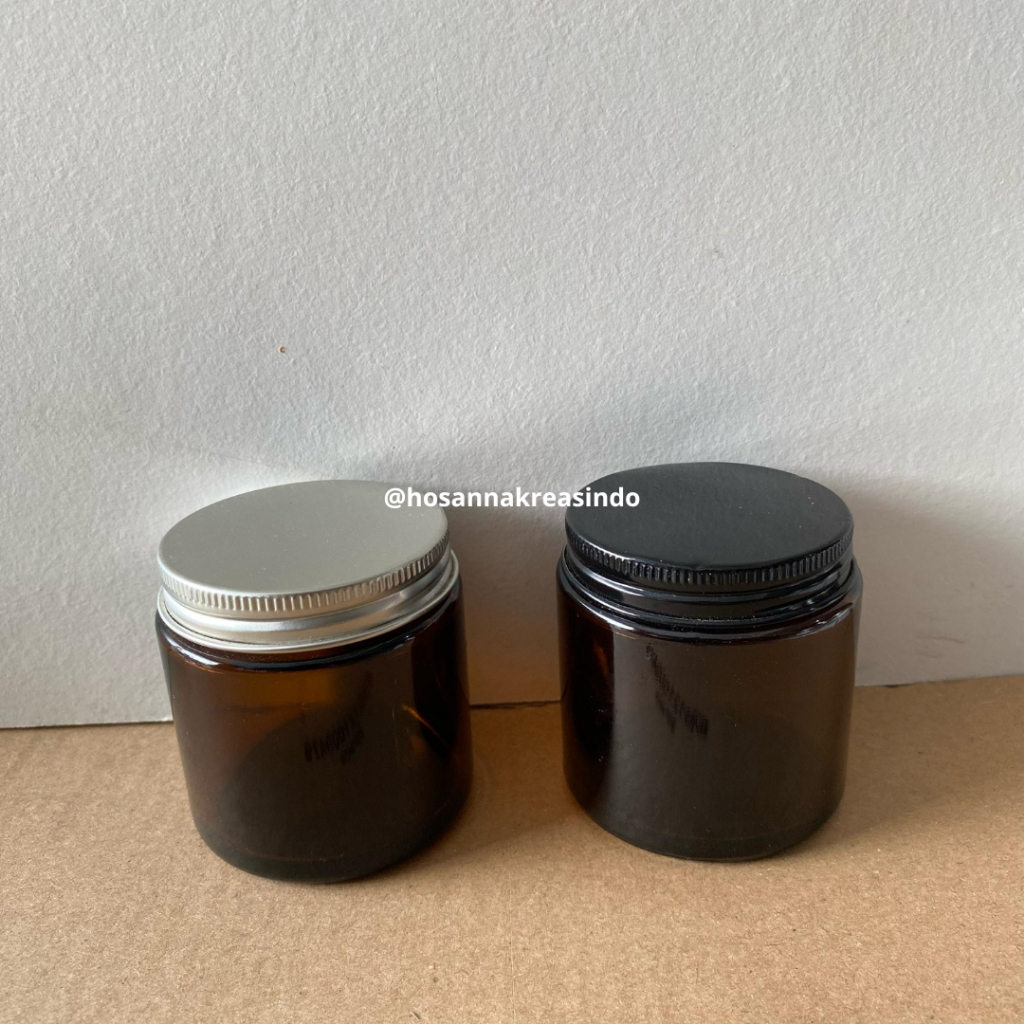 Jual Jar Kaca 100ml / Toples Kaca Bulat 100ml / Strait Glass Jar Amber ...