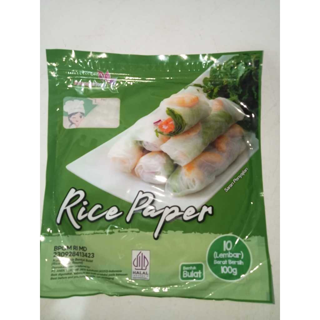 Jual RICE PAPER BULAT ISI 10 LEMBAR | Shopee Indonesia