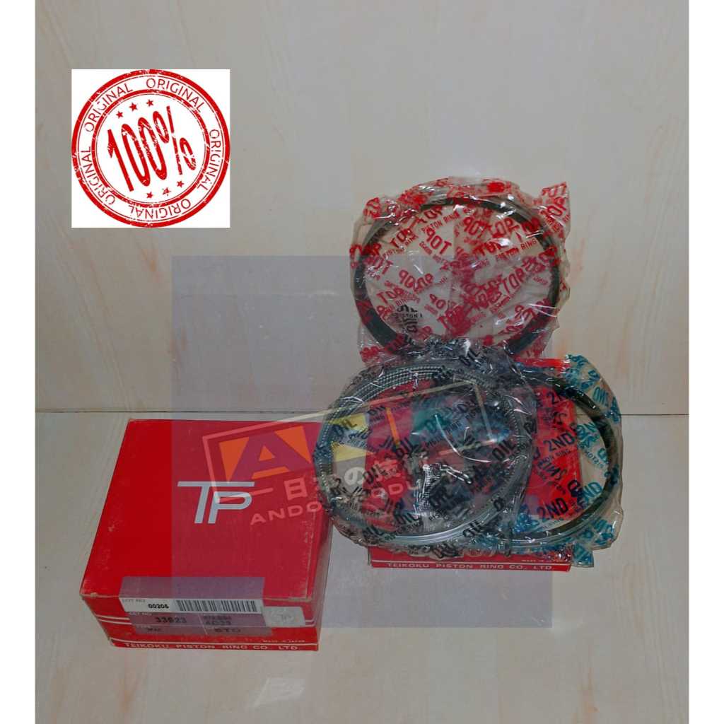 Jual [100% ORI GENUINE] TP TEIKOKU PISTON RING MITSUBISHI 4D33 STD ...