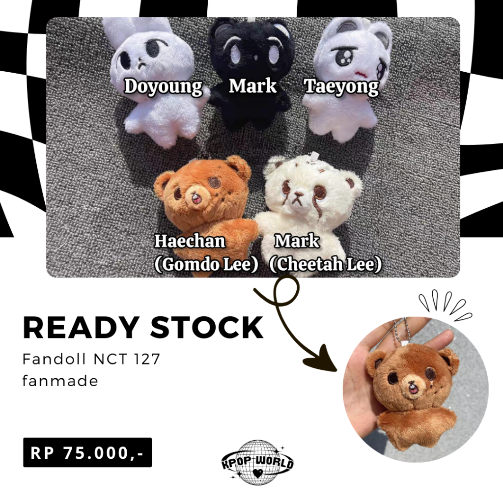 Jual KPOP WORLD | Fandoll Doll Dupe NCT127 Taeyong (Tyongya), Doyoung ...