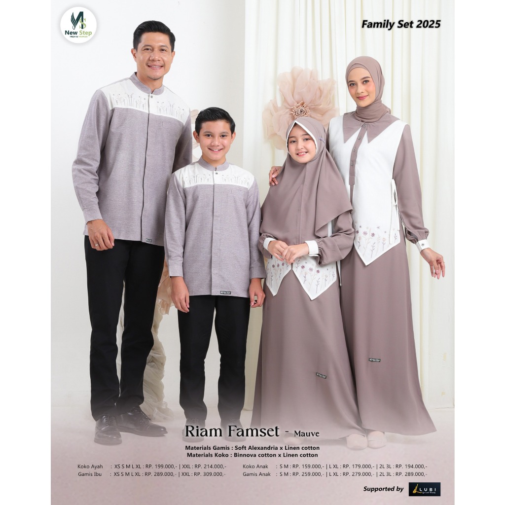 Jual Sarimbit Keluarga 2025 Sarimbit NEW STEP RIAM FAMILY MOUVE ...