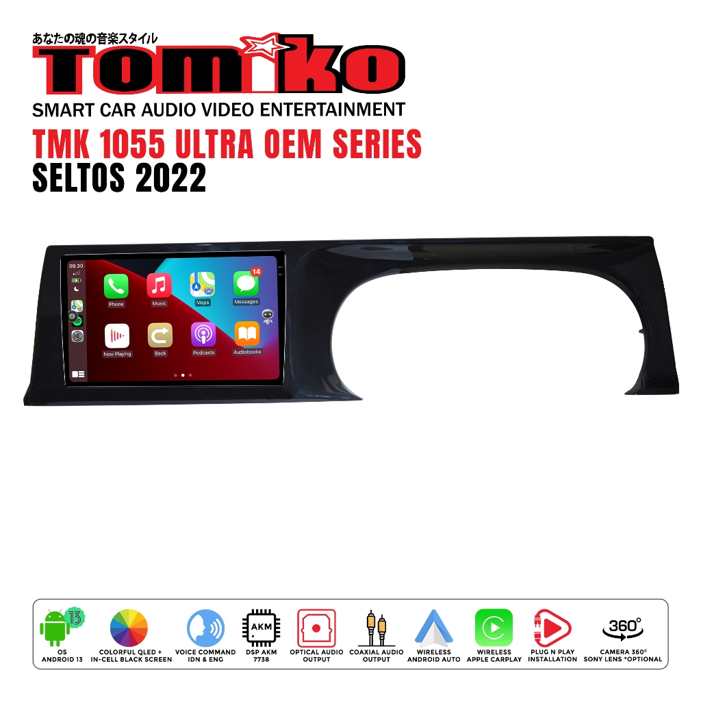 Jual Tomiko Head Unit Android TMK 1055 ULTRA OEM Series for Seltos 2022 ...
