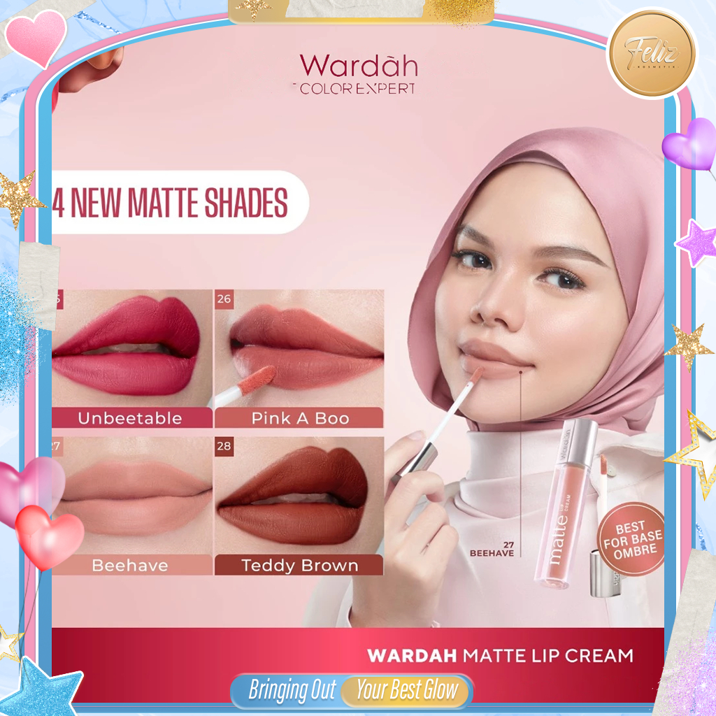 Jual * FELIZ * WARDAH Exclusive Matte Lip Cream 4gr | Shopee Indonesia