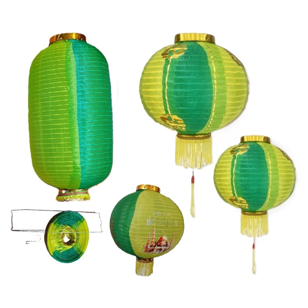 Jual Dekorasi lampion Lebaran Ramadhan Idul fitri Lampion Bahan Kain ...