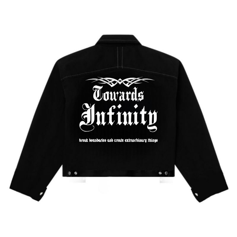 Jual Work Jacket Boxy - Spazio Towards Infinity - Jacket Boxy Hitam ...