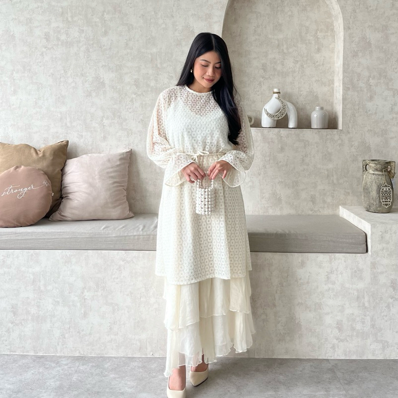 Jual Catleya Top/ Lace Outer/ Baju Lebaran / Outer kondangan | Shopee ...