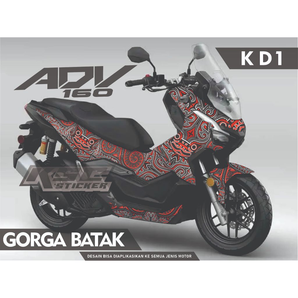 Jual DECAL STICKER HONDA ADV 160 FULLBODY BATIK GORGA BATAK [KD1] DEKAL ...