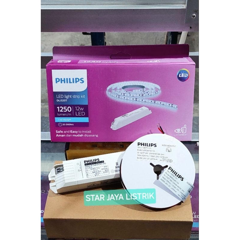 Jual Led Strip Philips 5 Meter 12 Watt dan 6 Watt Warna Kuning (Warm ...