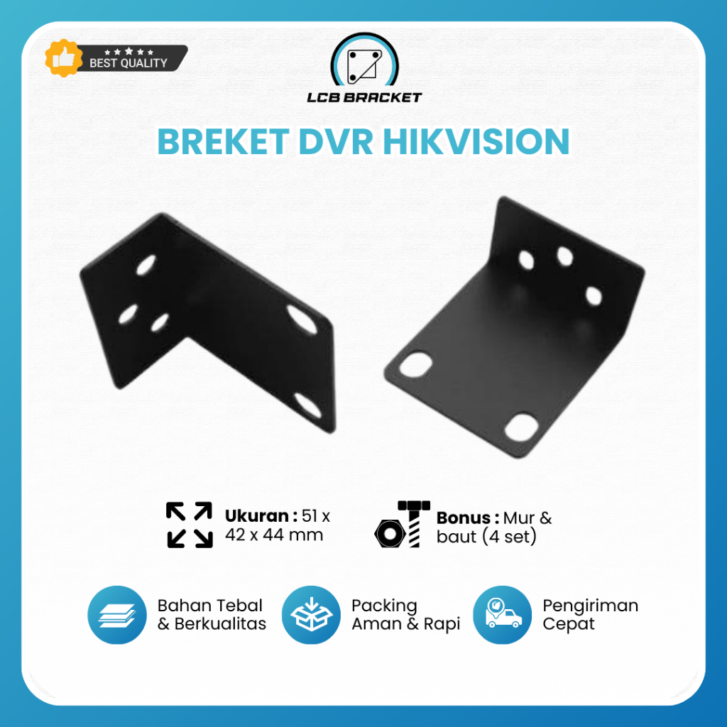 Jual Bracket CCTV DVR HikVision Dudukan Kamera Keamanan LCB Breket ...