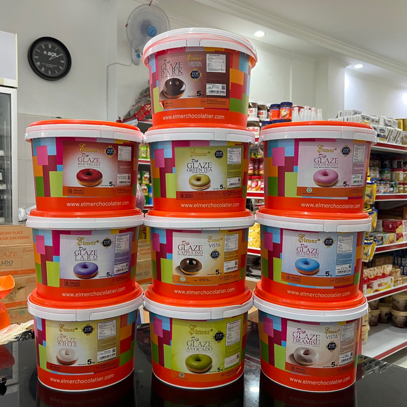 Jual ELMER DIP GLAZE SAUS MANIS ALL VARIANT SEMUA RASA KEMASAN EMBER ...