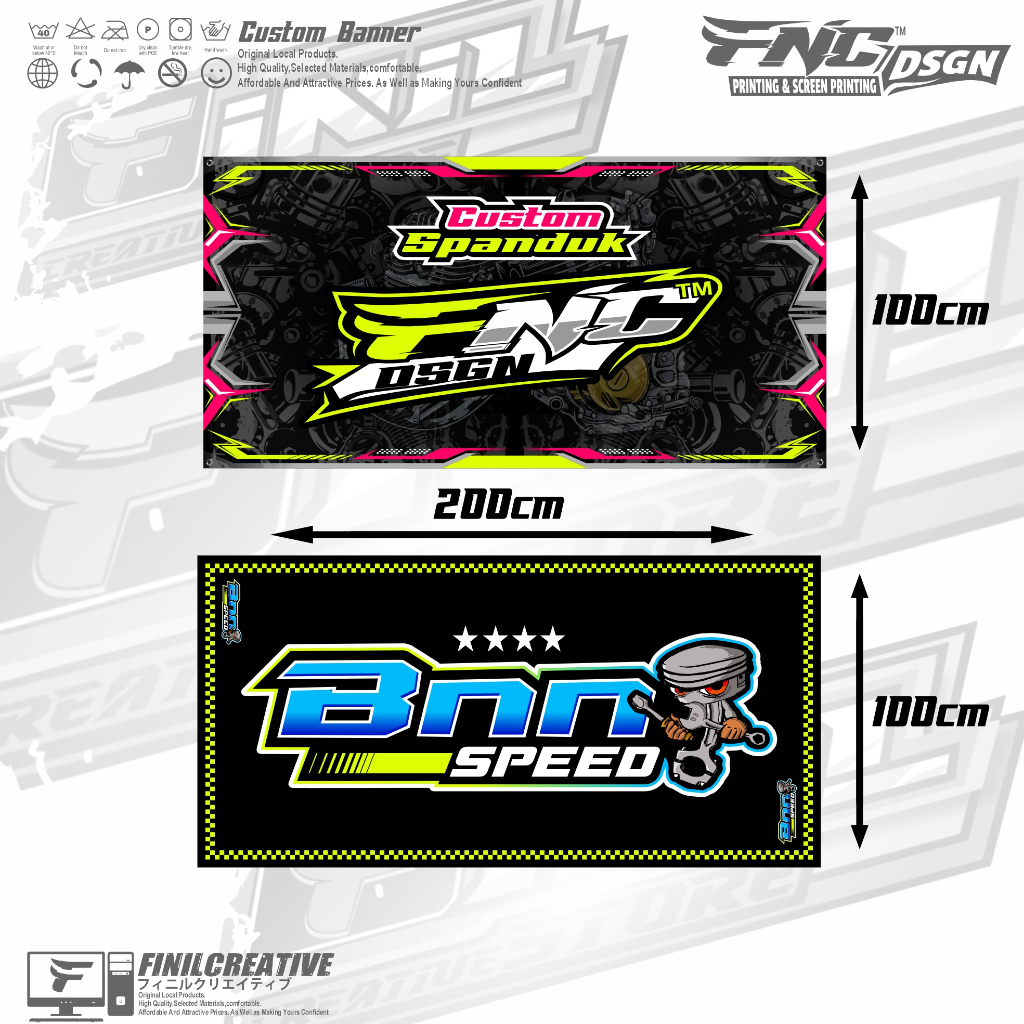 Jual BANNER KONTES SPANDUK BENGKEL MOTOR ALAS KONTES BANNER RACING ...