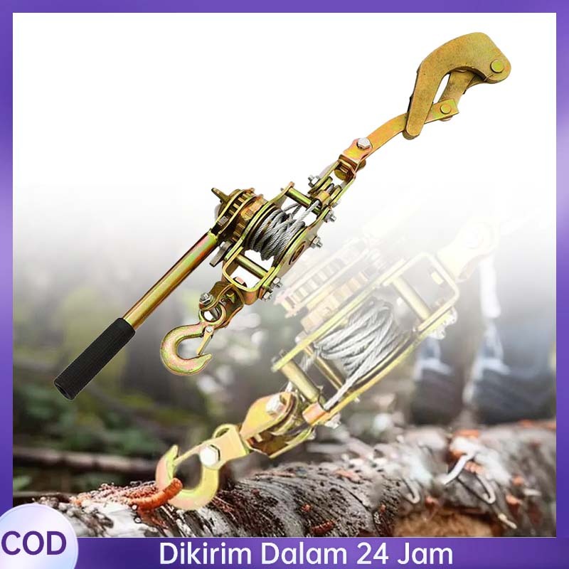 Jual 2 Ton Penarik Kabel Ratchet Manual Ratchet Puller Alat Derek Mobil ...