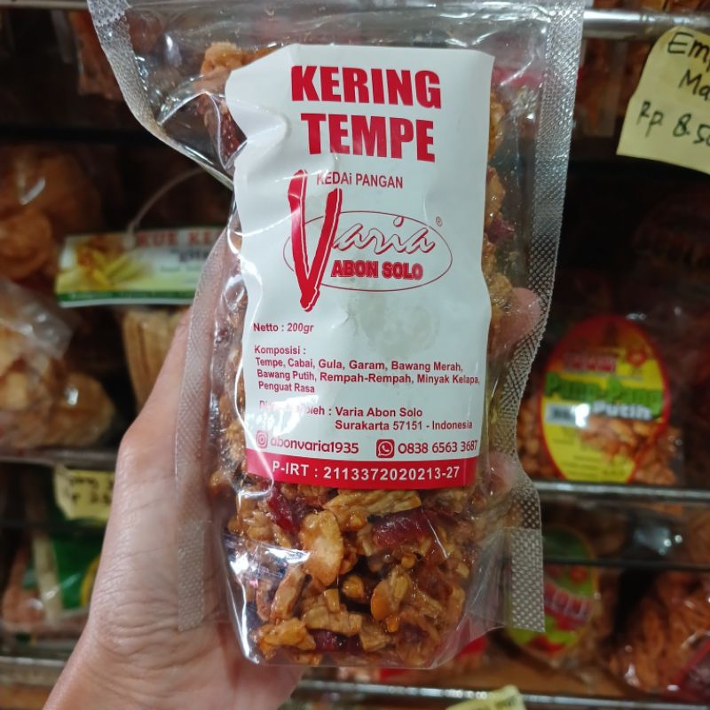 Jual Makanan Khas Solo Varia Tempe Kering Klengkam Kentang Teri Kacang ...