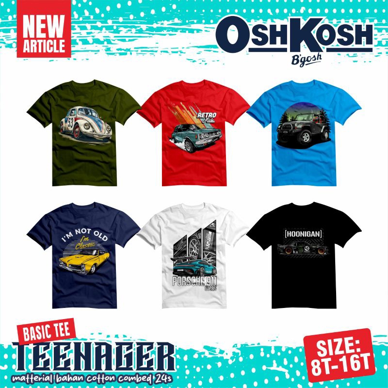 Jual 8T-16T_KaosAnakLakiTeenagerByOshkosh(zainkidsofficial) | Shopee Indonesia