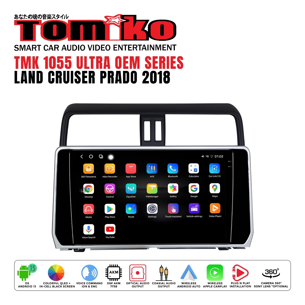 Jual Tomiko Head Unit Android TMK 1055 ULTRA OEM Series for Land ...