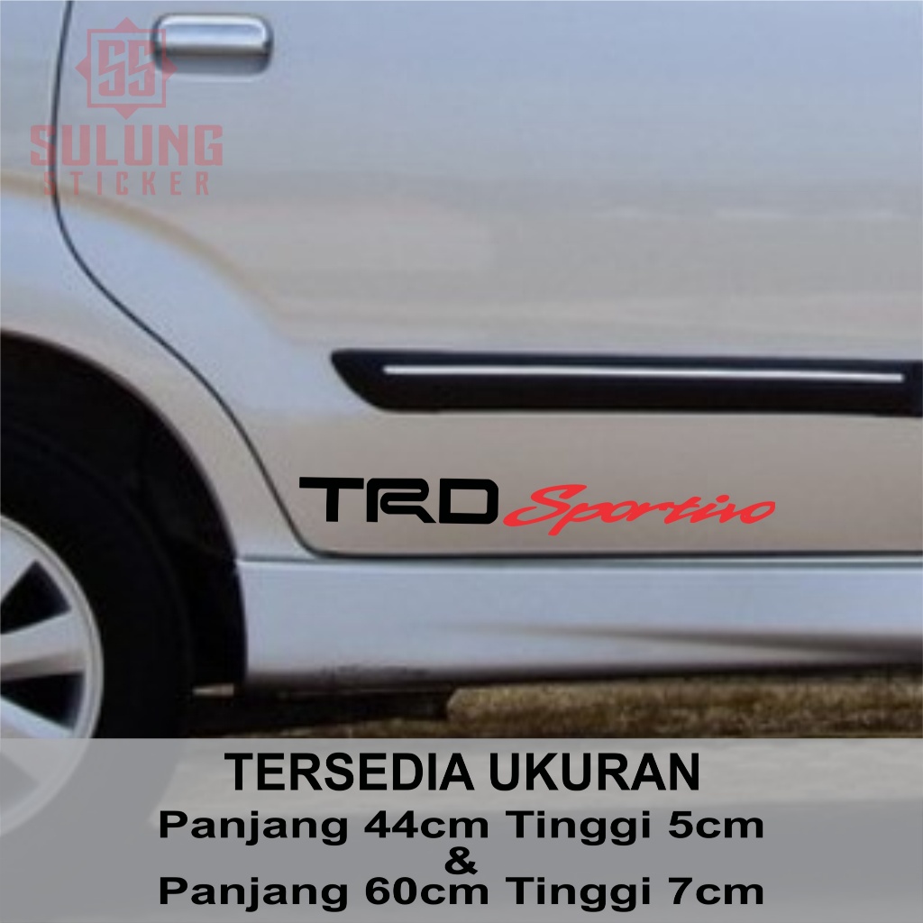Jual Stiker Mobil TRD Sportivo Cutting Sticker Toyota Avanza Fortuner ...