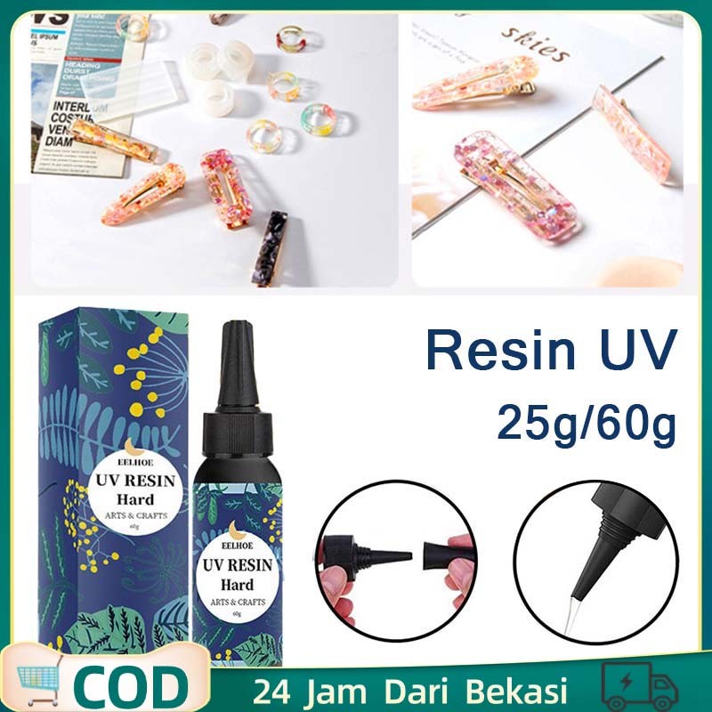 Jual 25/60g Resin Uv / Hard Asisst Resin Uv / Bening Diy Resin Clear Uv / Resin Ultraviolet ...