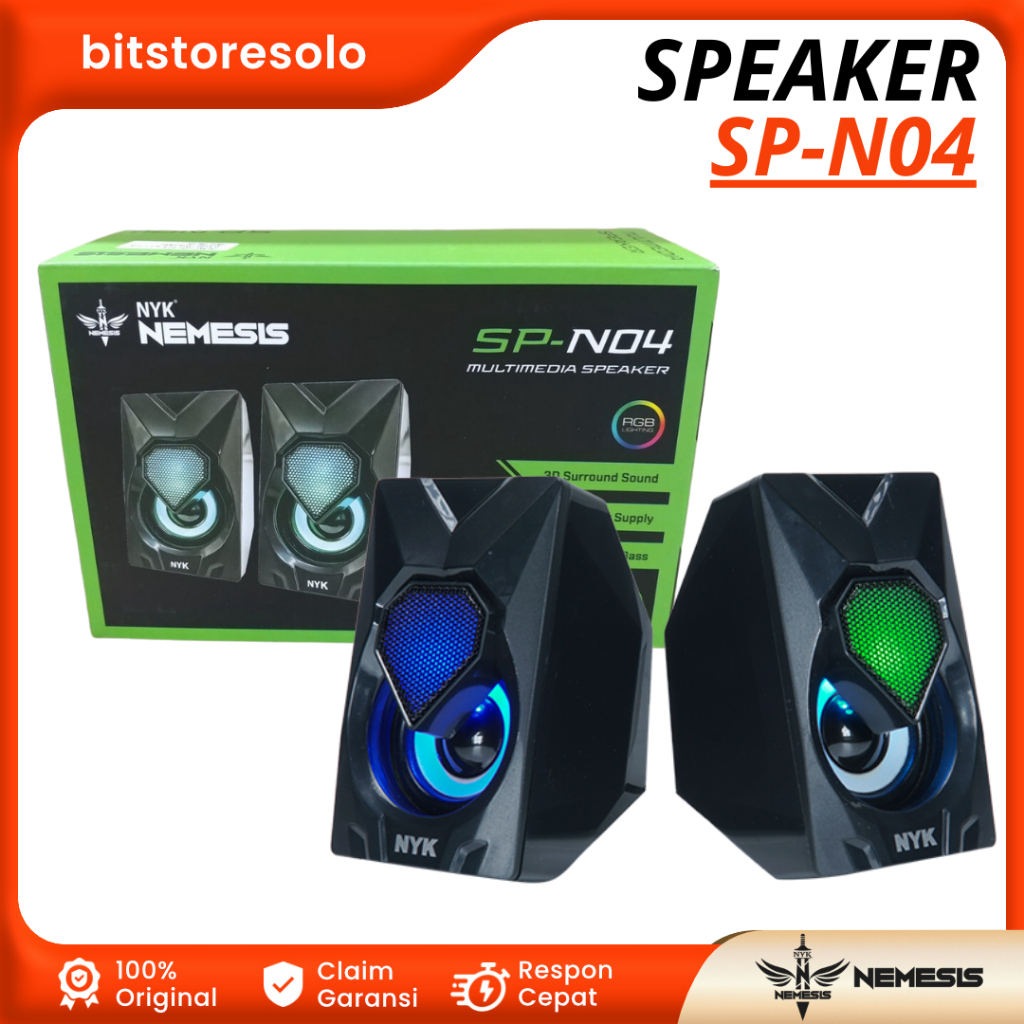 Jual SPEAKER SPIKER GAMING STEREOSOUND NYK NEMESIS SP N04 RGB | Shopee Indonesia
