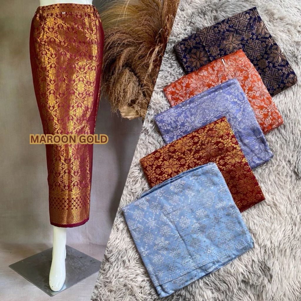 Jual Rok Songket Span/Rok Songket Instan Premiun/Bawahan Kebaya Songket Siap Pakai | Shopee ...