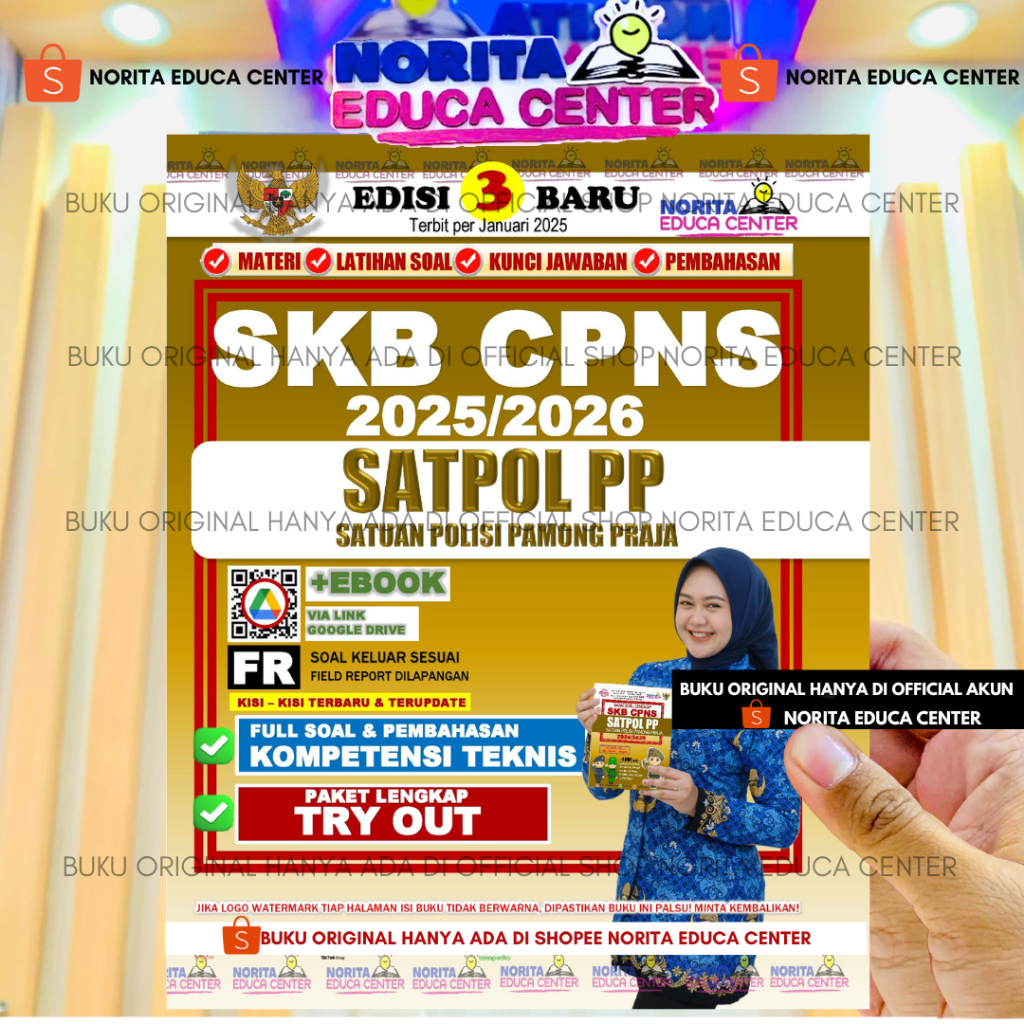 Jual BUKU SKB CPNS SATPOL PP NORITA EDUCA CENTER | Shopee Indonesia