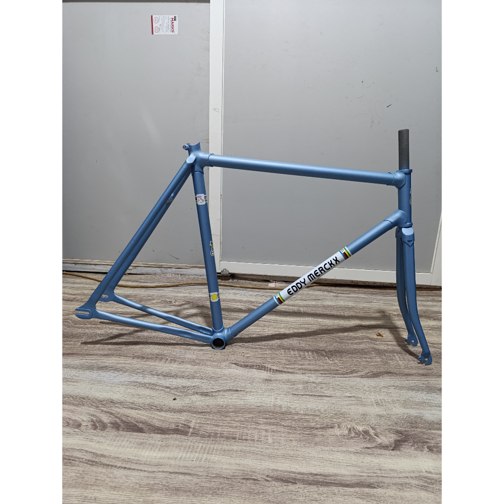 Jual Frameset Sepeda Fixie Custom Model Classik Eddy Mercx Hi-ten Steel ...