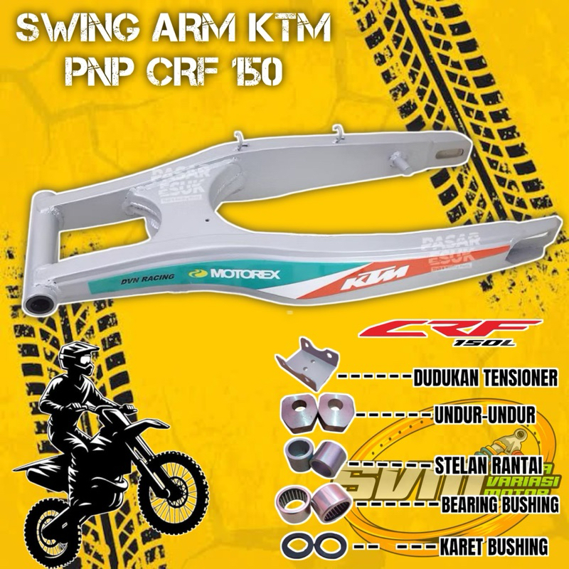Jual Swing Arm KTM panjang 66cm pnp HONDA CRF150L Swing arm replika KTM ...