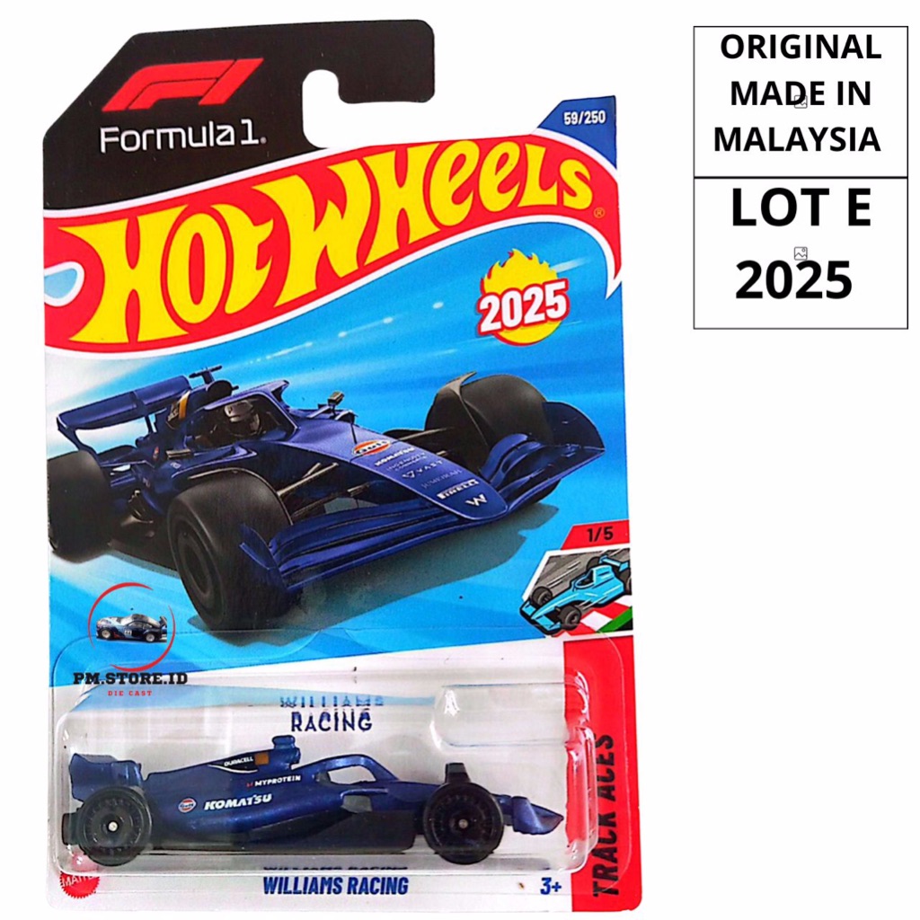 Jual Hot wheels formula F1 williams Racing komatsu | Shopee Indonesia