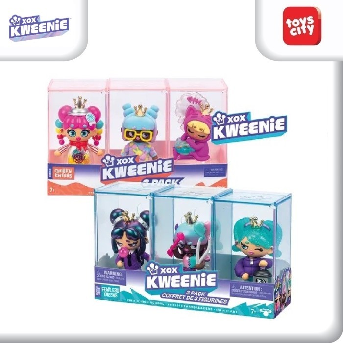Jual XOX Kweenie, Kweens Series Premium Figurine and Display Case, 3 ...