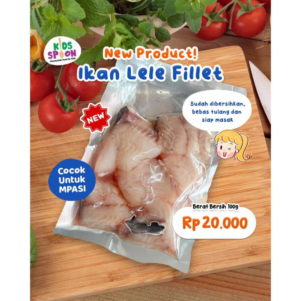 Jual Kids Spoon Ikan Lele Fillet 100gr (Frozen) | Shopee Indonesia