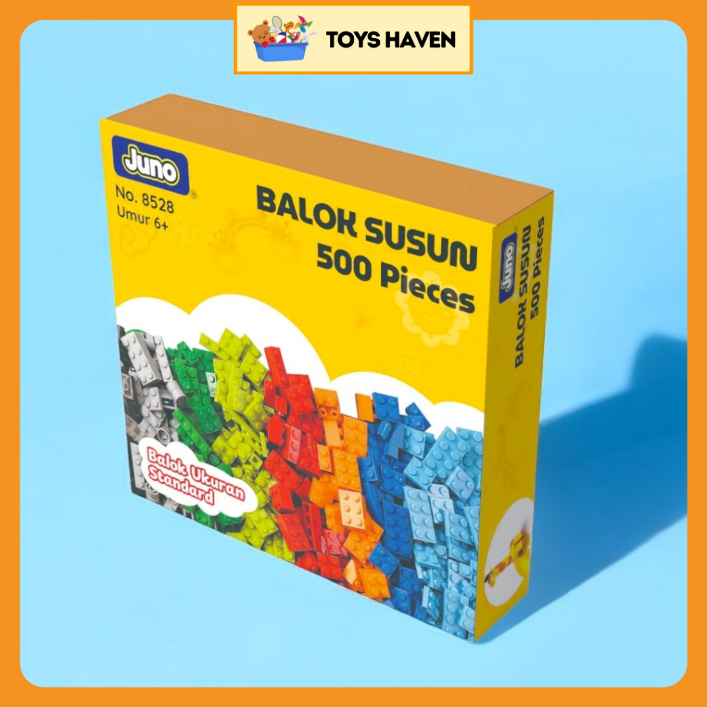 Jual JUNO Mainan Balok Susun Classic 500pcs/1000pcs - Mainan Anak ...
