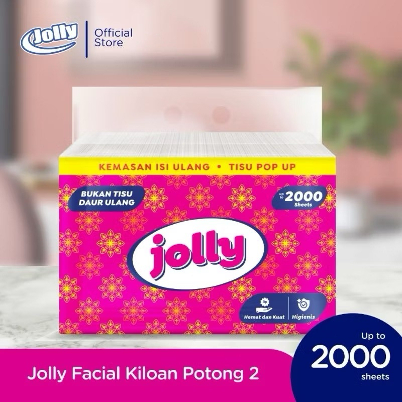 Jual TISSUE JOLLY 2000 SHEETS / TISSUE JOLLY POP UP KILOAN 1000 GRAM ...