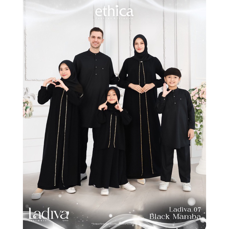 Jual Sarimbit ETICHA Terbaru 2025 Ladiva 07 black mamba | Shopee Indonesia