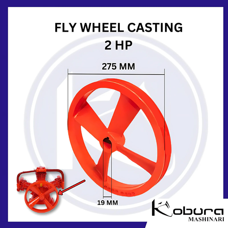 Jual Pulley Bare Fly Wheel Casting 2 HP Mesin kompressor Angin 2 HP ...