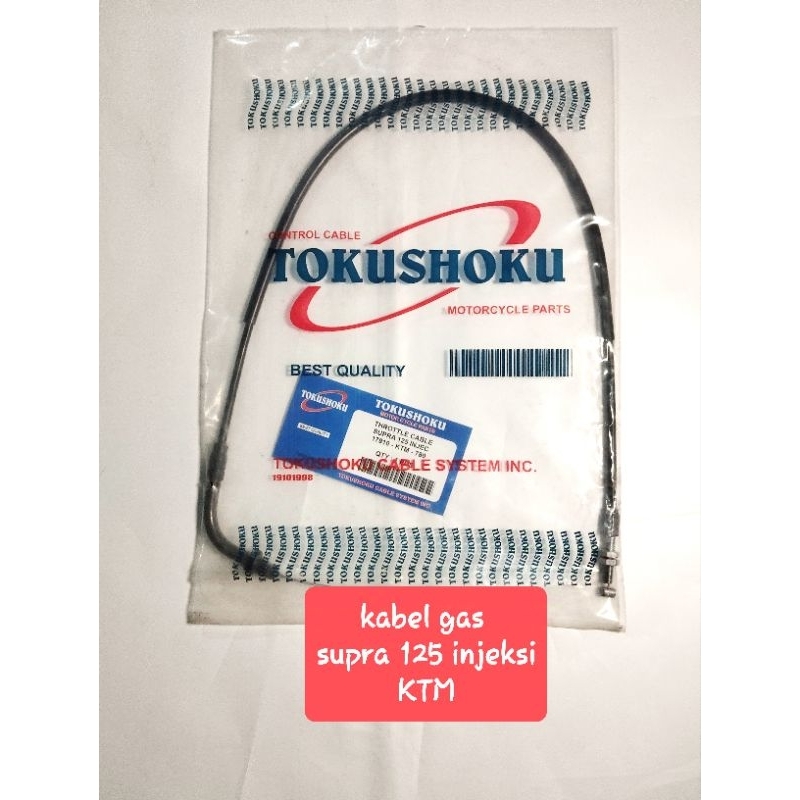 Jual kabel gas honda supra x 125 injeksi ( KTM ) tokushoku kualitas ...