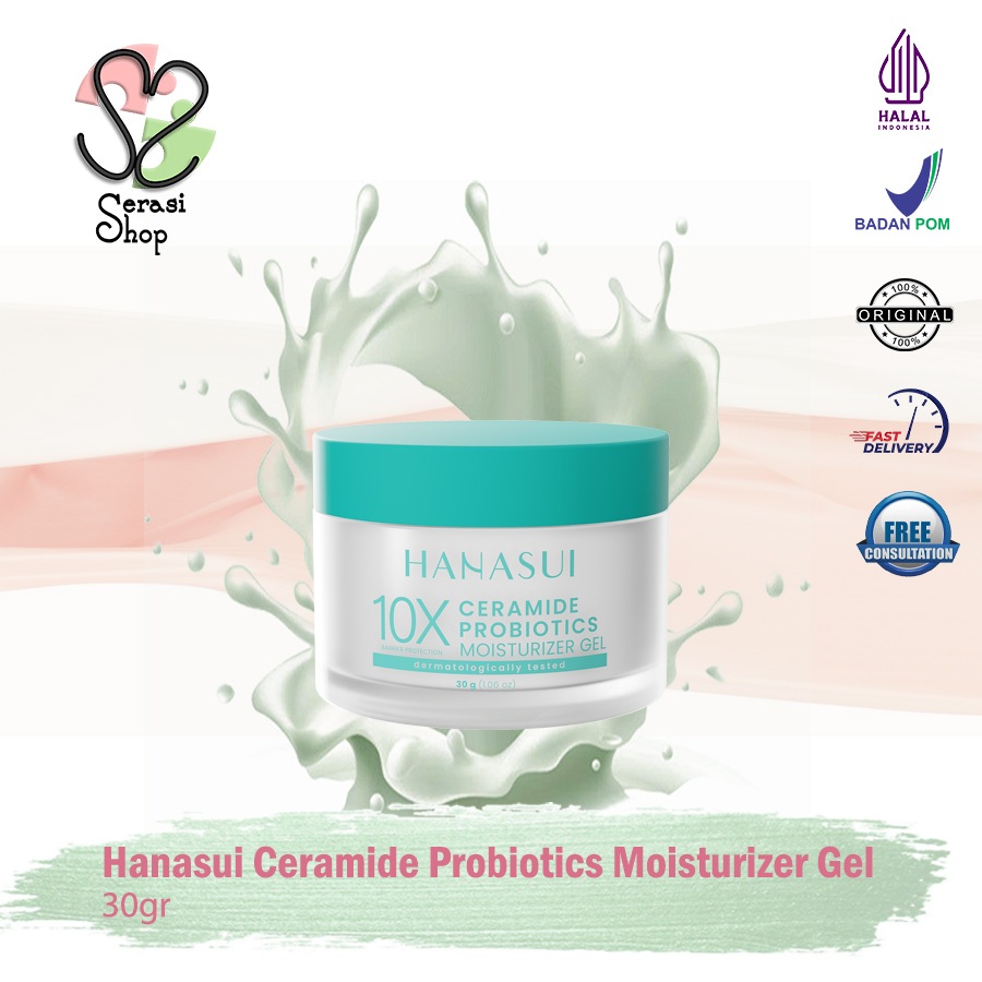 Jual Hanasui Ceramide Probiotics Moisturizer Gel 30 gr Pelembab wajah ...