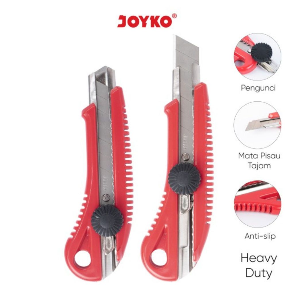 Jual Cutter / kater Joyko L-500A Merah | Shopee Indonesia