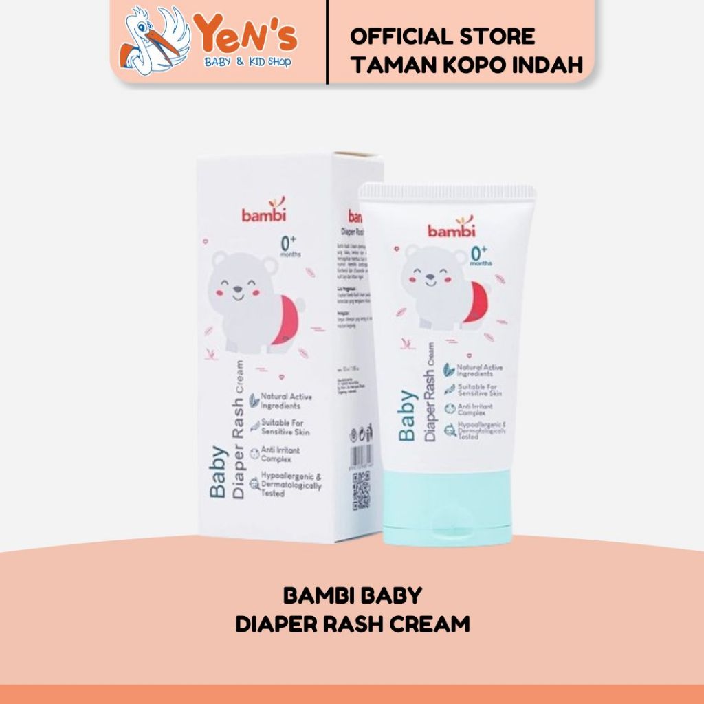 Jual Bambi Baby Diaper Rash Cream 50ml | Krim Ruam Popok Pada Bayi ...