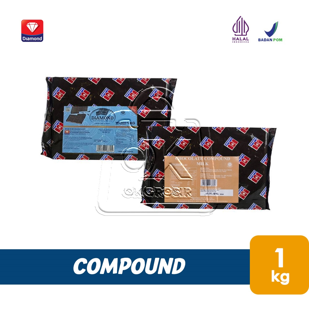 Jual Coklat Batang DIAMOND / Chocolate Compound DARK/MILK (1 Kg ...