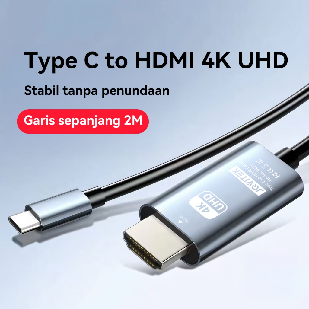 Jual USB Type C to HDMI Converter Kabel Adapter Kabel Type-C 3.1 To ...