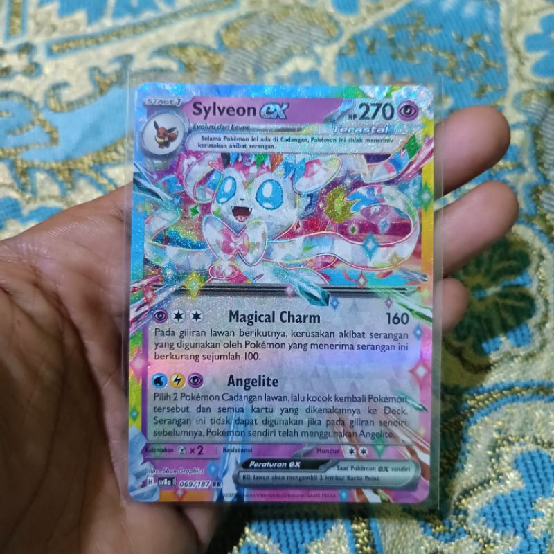 Jual Kartu Pokemon Sylveon ex (RR) - 069/187 - Festival Terastal ex (SV8a) - Pokemon TCG ...
