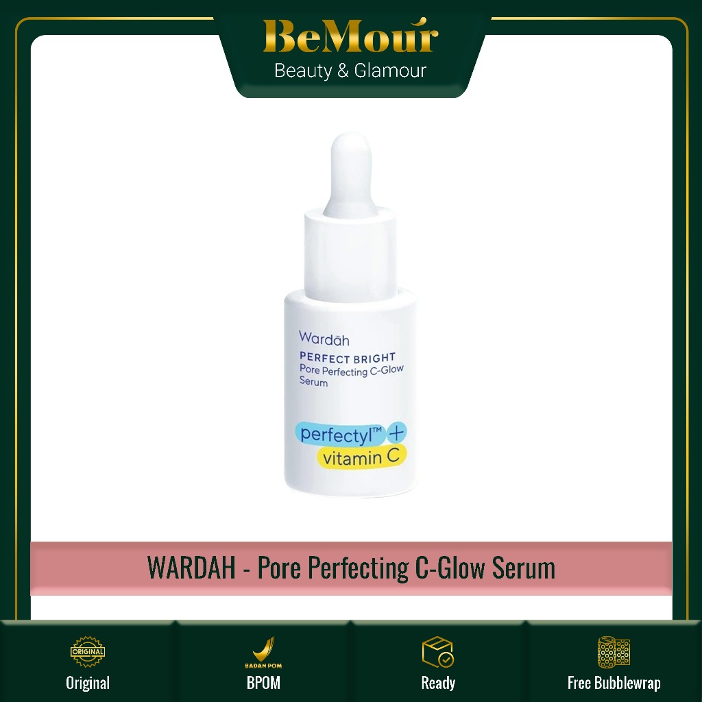 Jual WARDAH - PERFECT BRIGHT PORE PERFECTING C-GLOW SERUM ( 15 ml ) - Serum Wajah Perfectyl ...