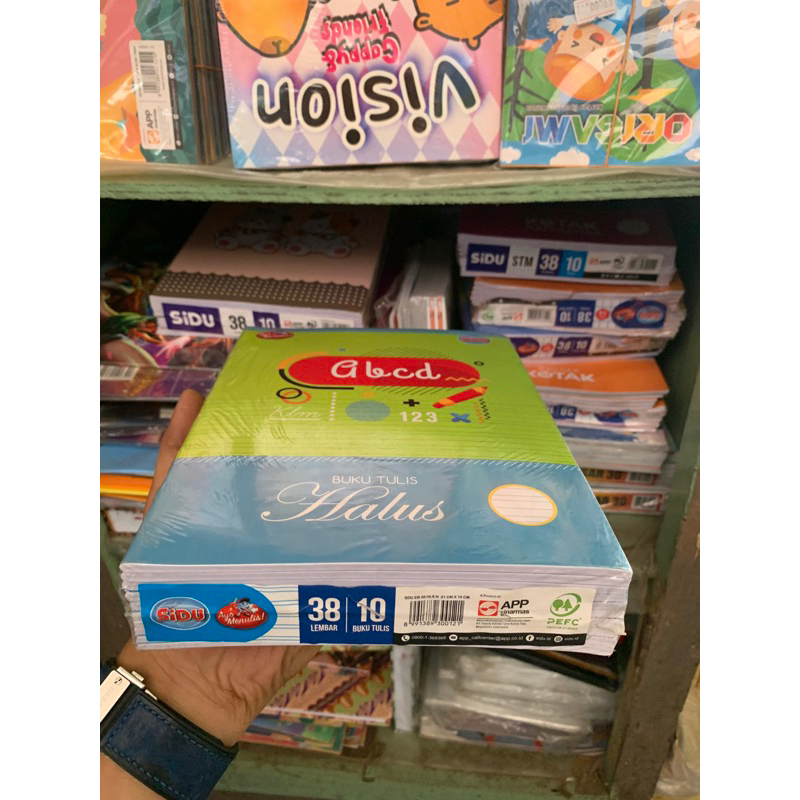 Jual BUKU TULIS SIDU HALUS/LATIN 3 GARIS ISI 38 LEMBAR | Shopee Indonesia
