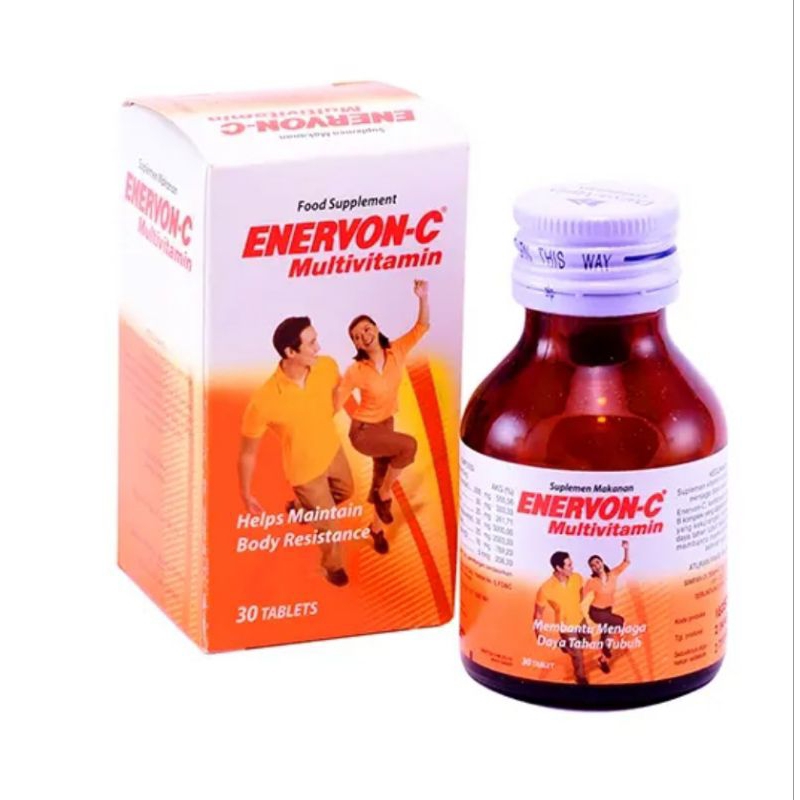 Jual Enervon-C 30 Tablet 1 botol | Shopee Indonesia