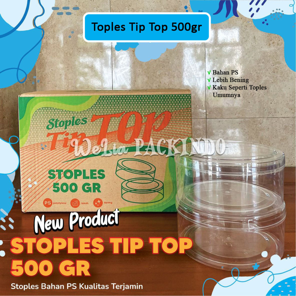 Jual [1 DUS] Toples Kue Tip Top 250gr 500gr / Stoples Nastar 1/4 Kg 1/2 ...