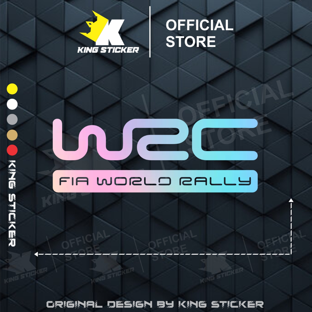 Jual WR1 Sticker WRC FIA WORLD RALLY / sticker mobil / stiker mobil ...