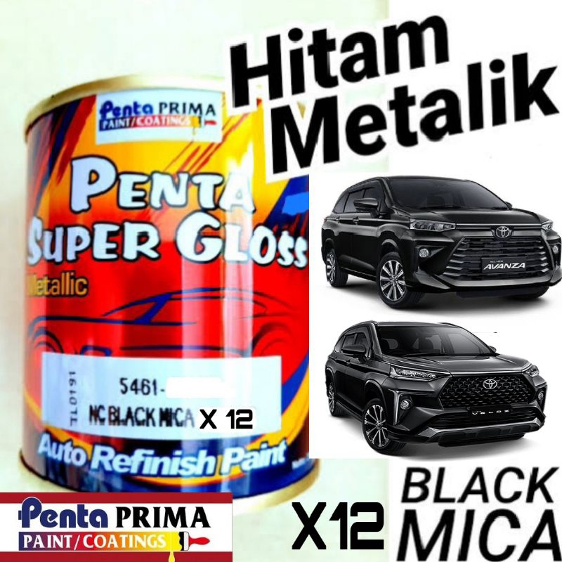 Jual Cat Hitam Avanza Black Mica X12 Penta Super Gloss Cat Metalik ...