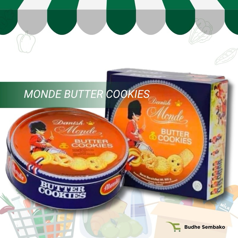 Jual MONDE BUTTER COOKIES 908 GR | Shopee Indonesia
