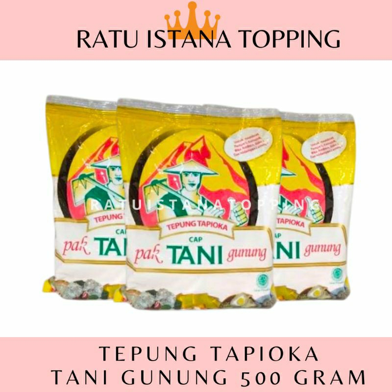 Jual TEPUNG TAPIOKA CAP PAK TANI 500 GR ACI SAGU TANI GUNUNG | Shopee ...