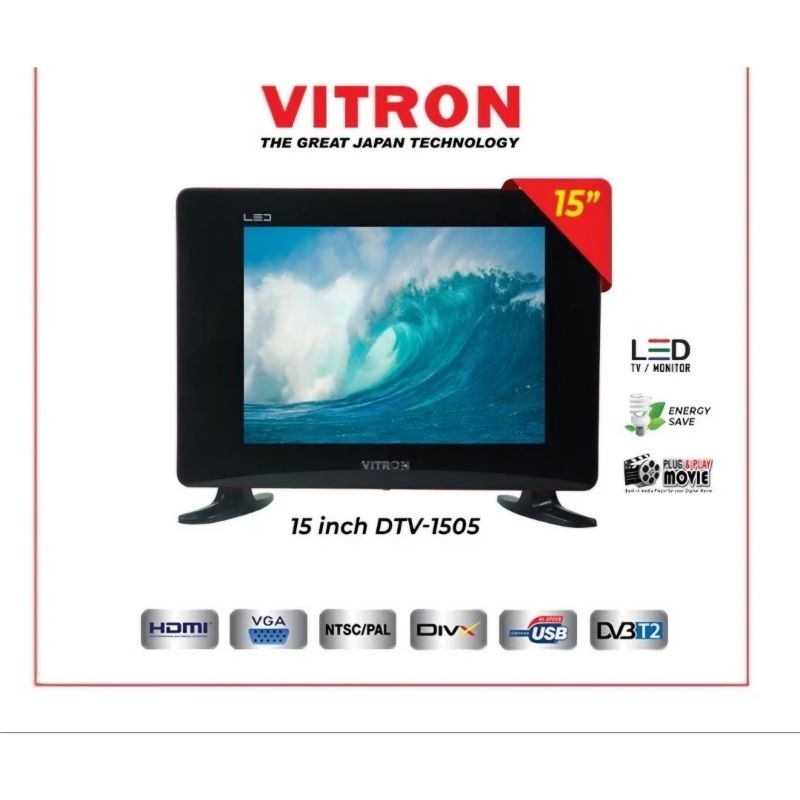 Jual VITRON LED TV 15 INCH DIGITAL | Shopee Indonesia