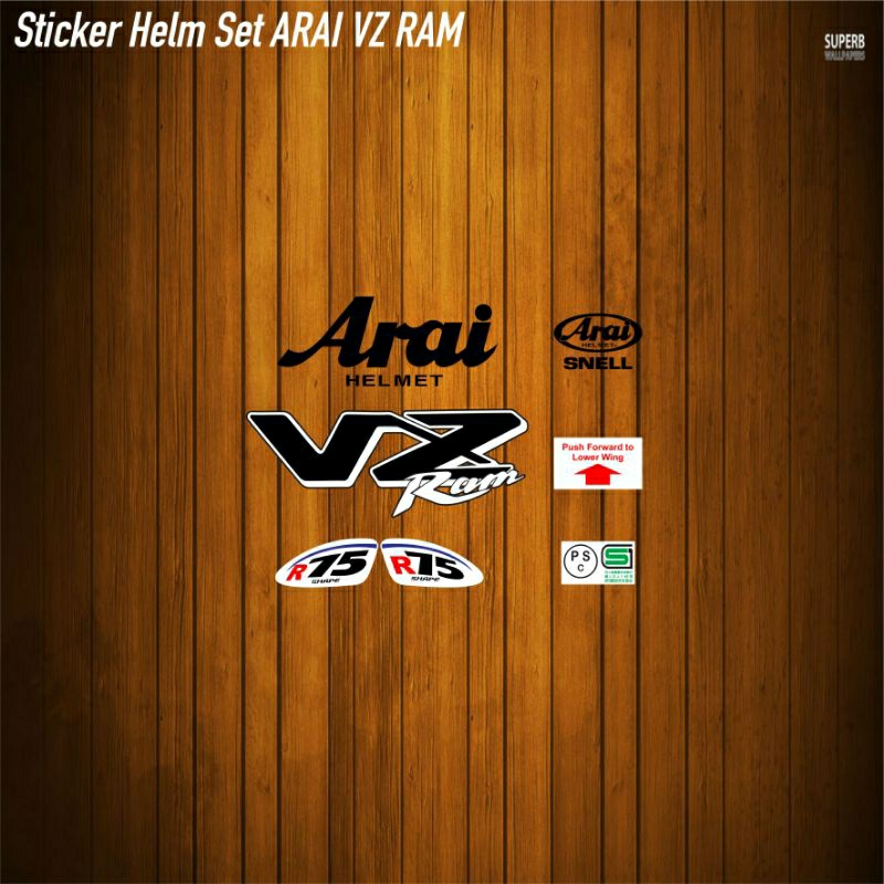 Jual Sticker arai VZ Ram uv printing | Shopee Indonesia